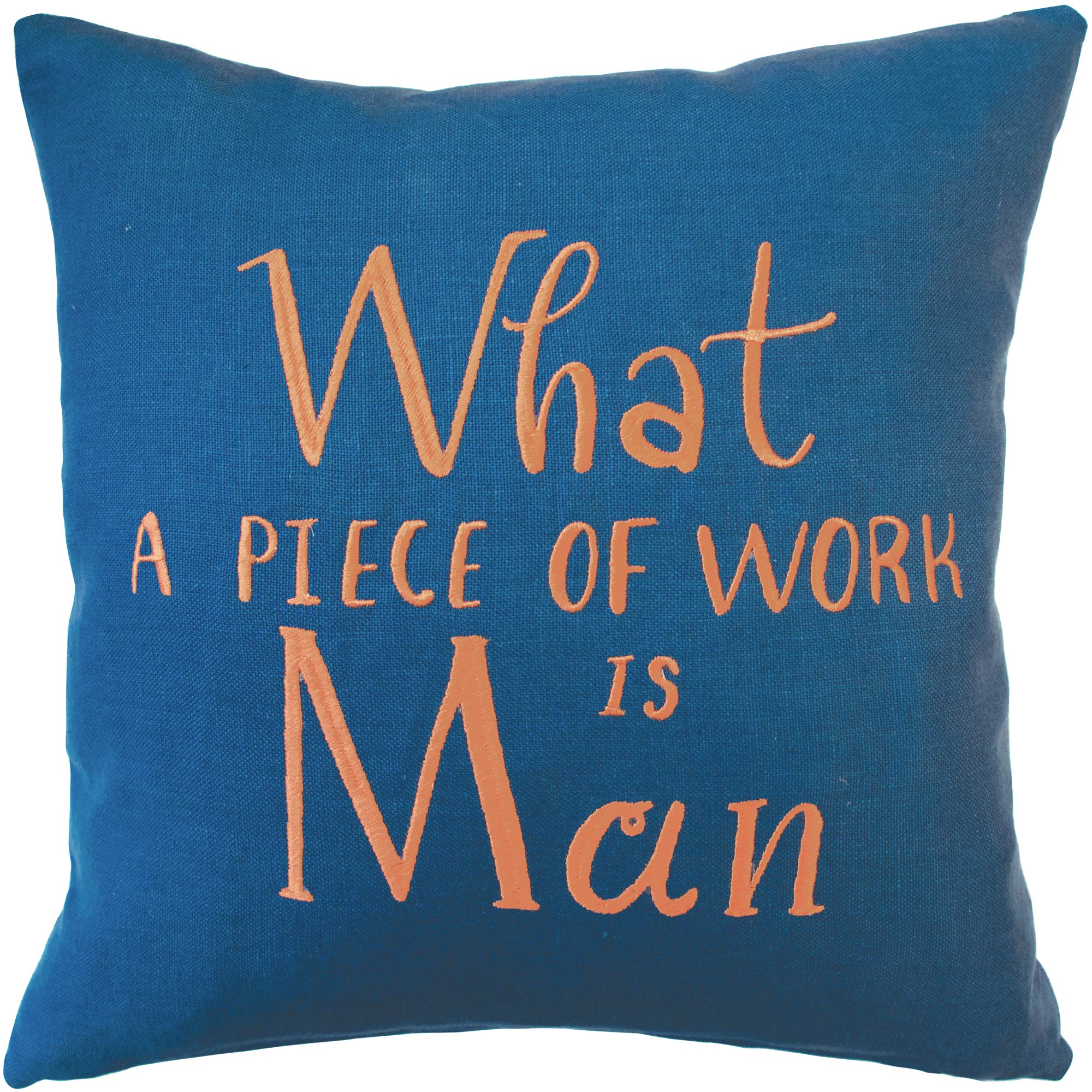Emma Thompson Shakespeare Quote What A Piece of Work is Man Cushion ...