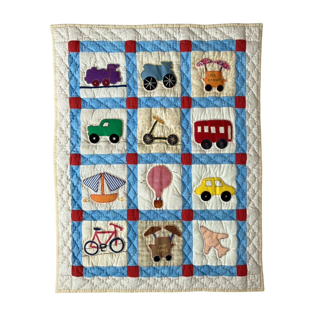 Children's Hand-crafted "Out & About" Quilt | Fine Cell Work