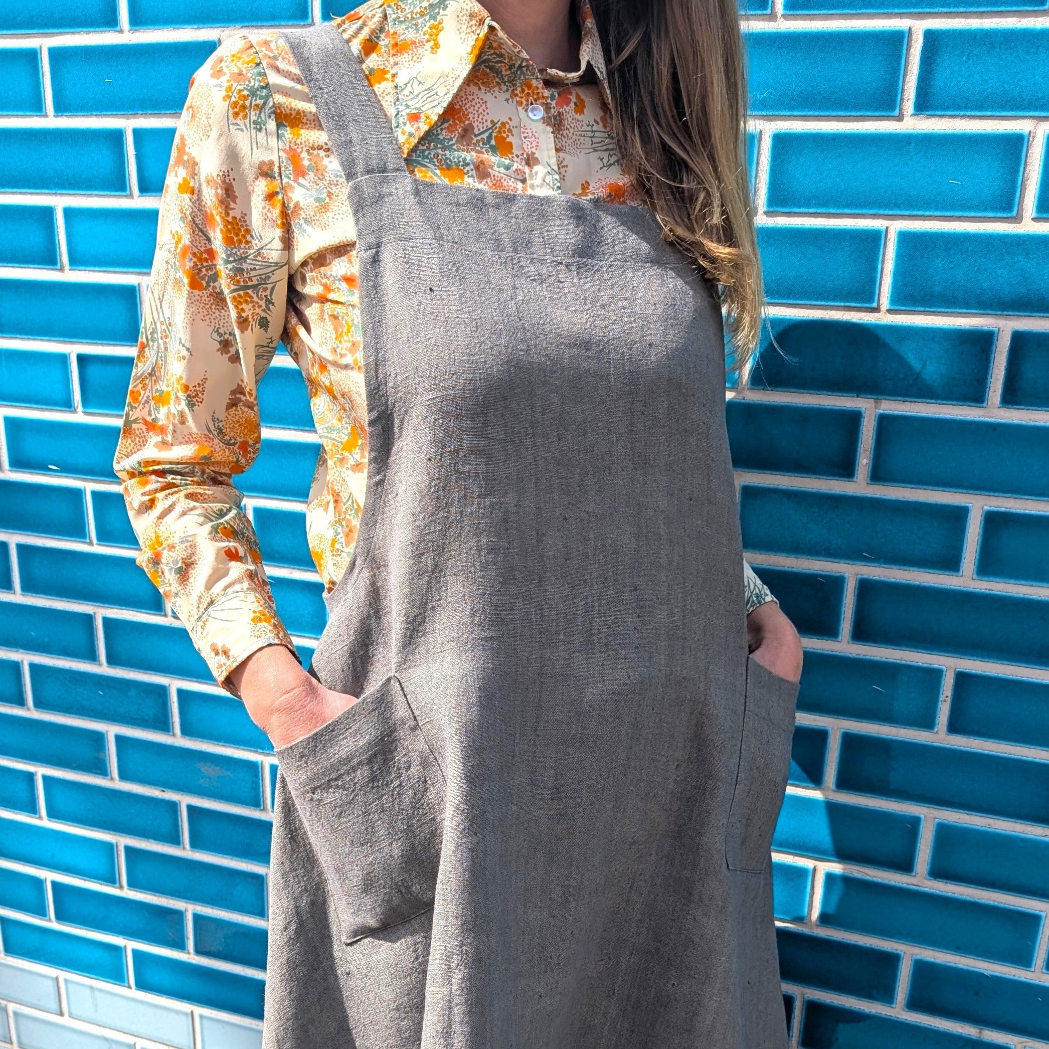 Utility Range Linen Apron Khaki – Fine Cell Work