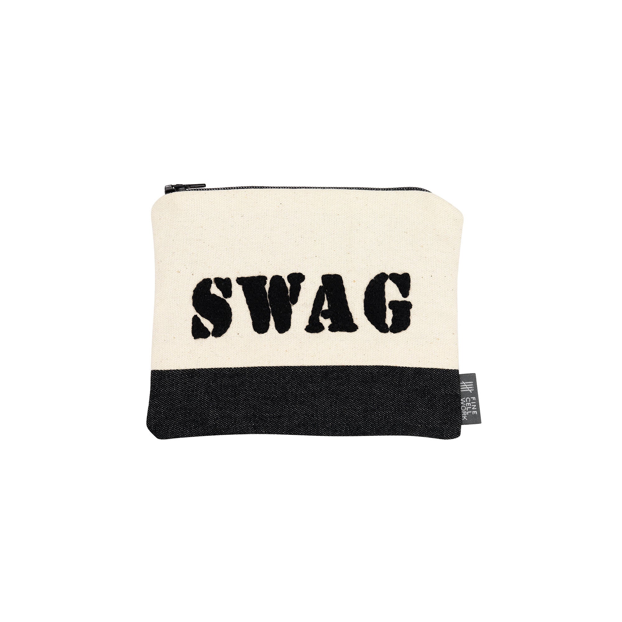 Swag Embroidered Purse Black | Fine Cell Work